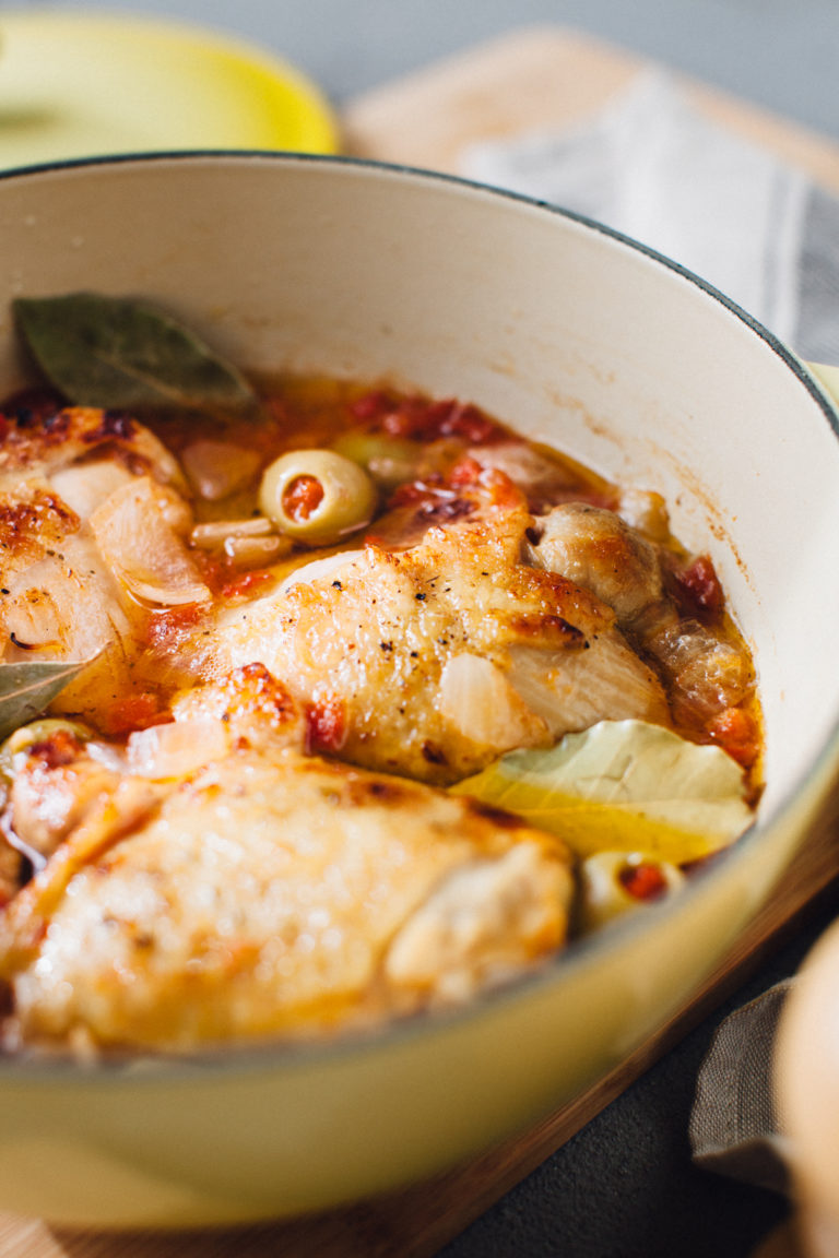 Braised Green Olive Chicken