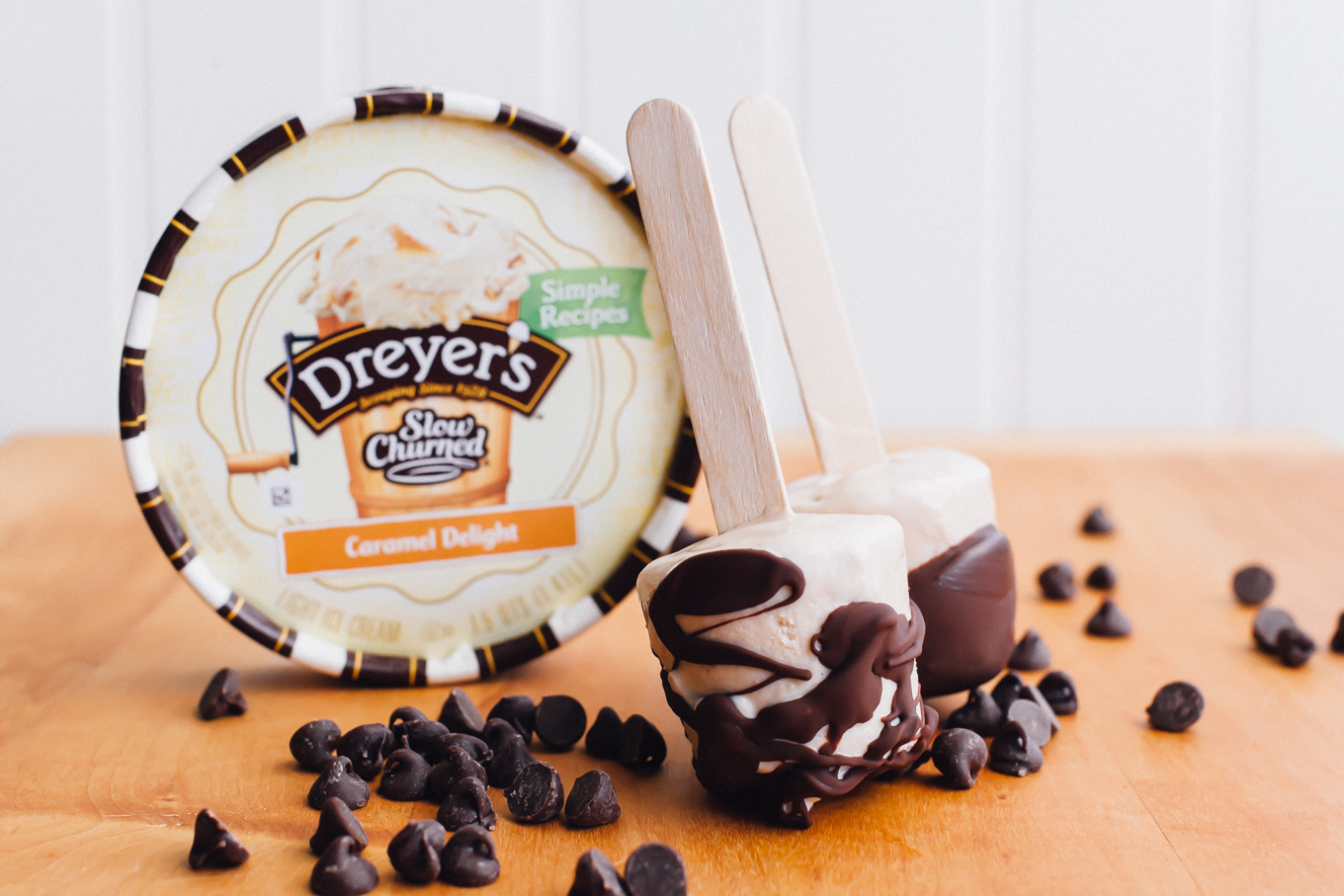 Chocolate Caramel Milkshake Pops