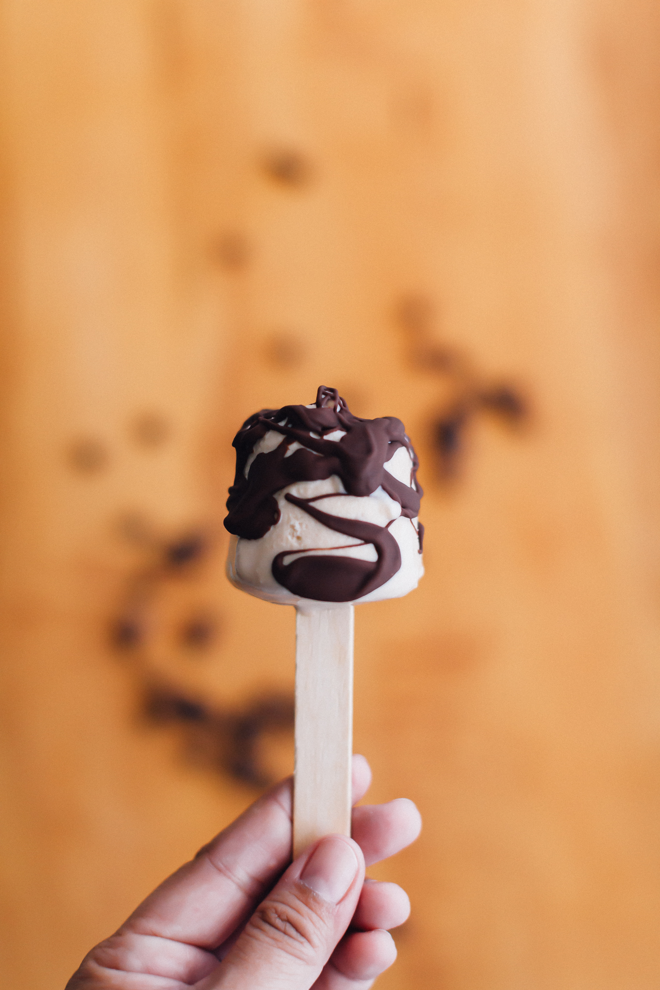 Chocolate Caramel Milkshake Pops