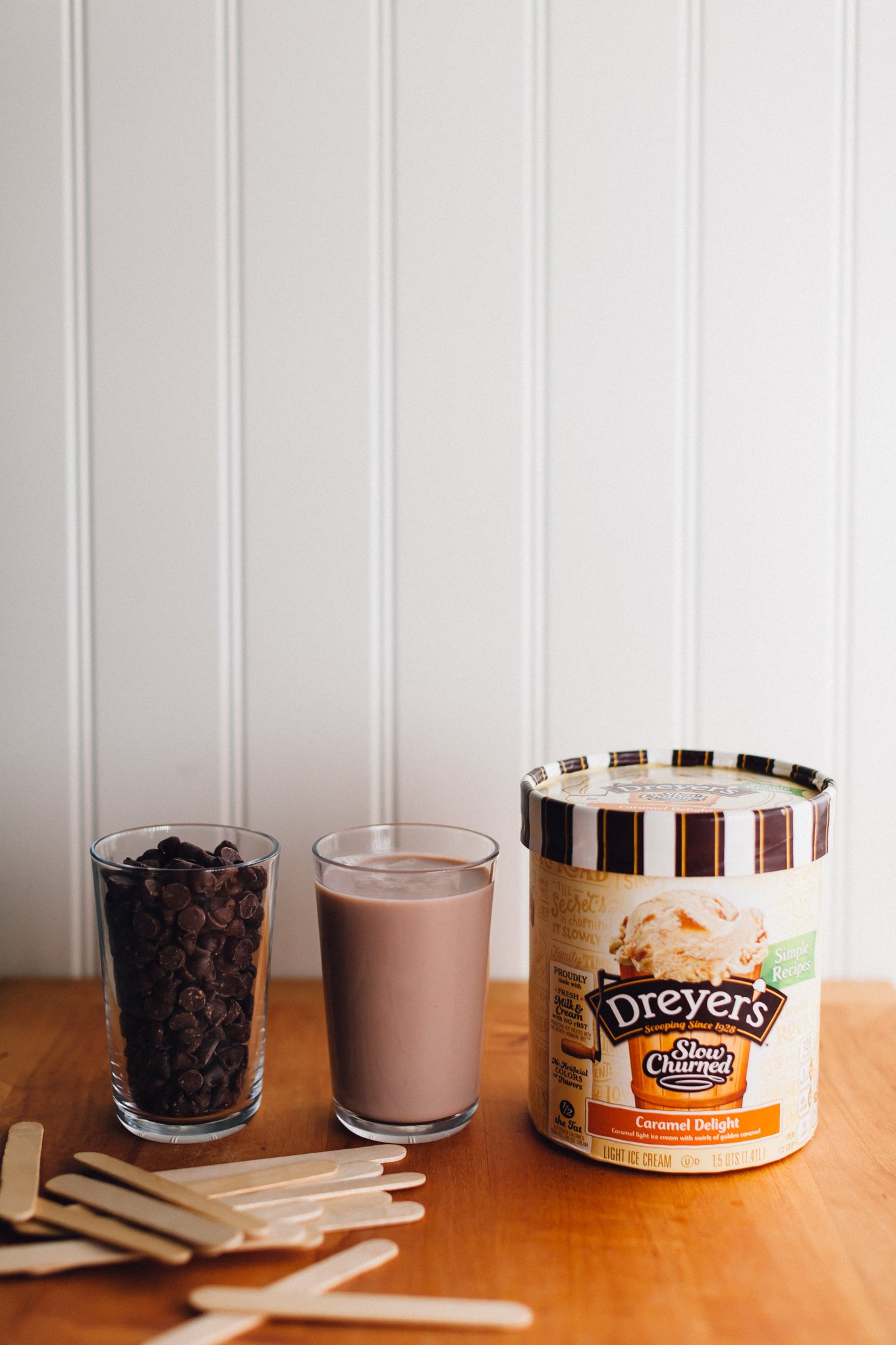 Chocolate Caramel Milkshake Pops