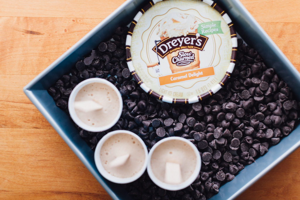 Chocolate Caramel Milkshake Pops
