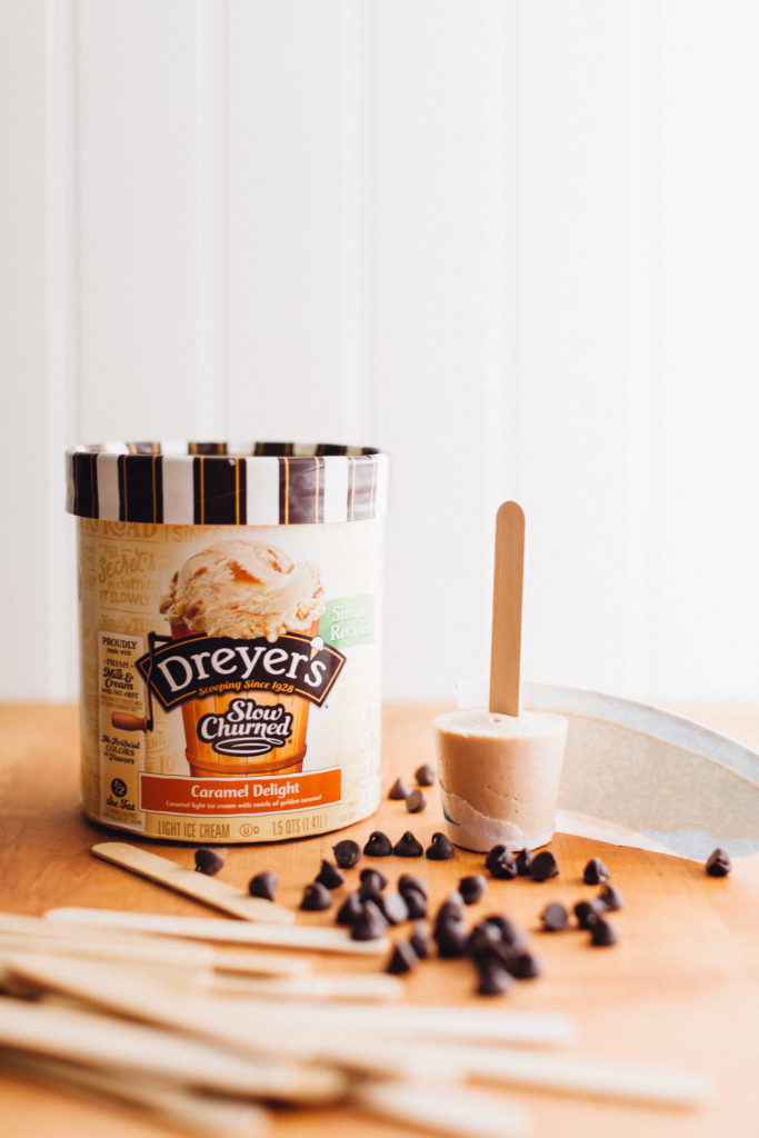 Chocolate Caramel Milkshake Pops